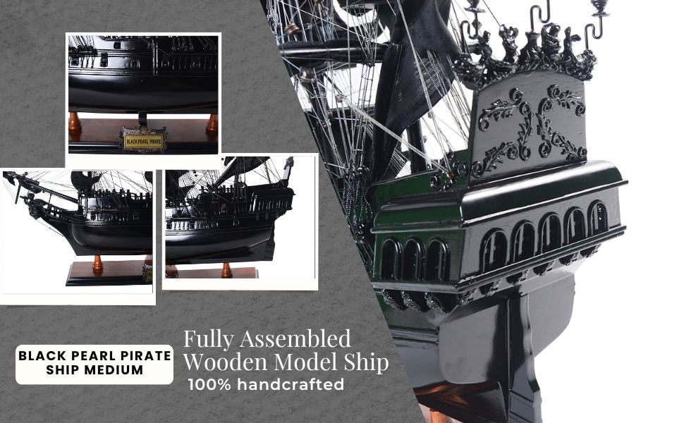 Blogs | Nautical Elegance: Black Pearl Pirate Ship and Display Cases