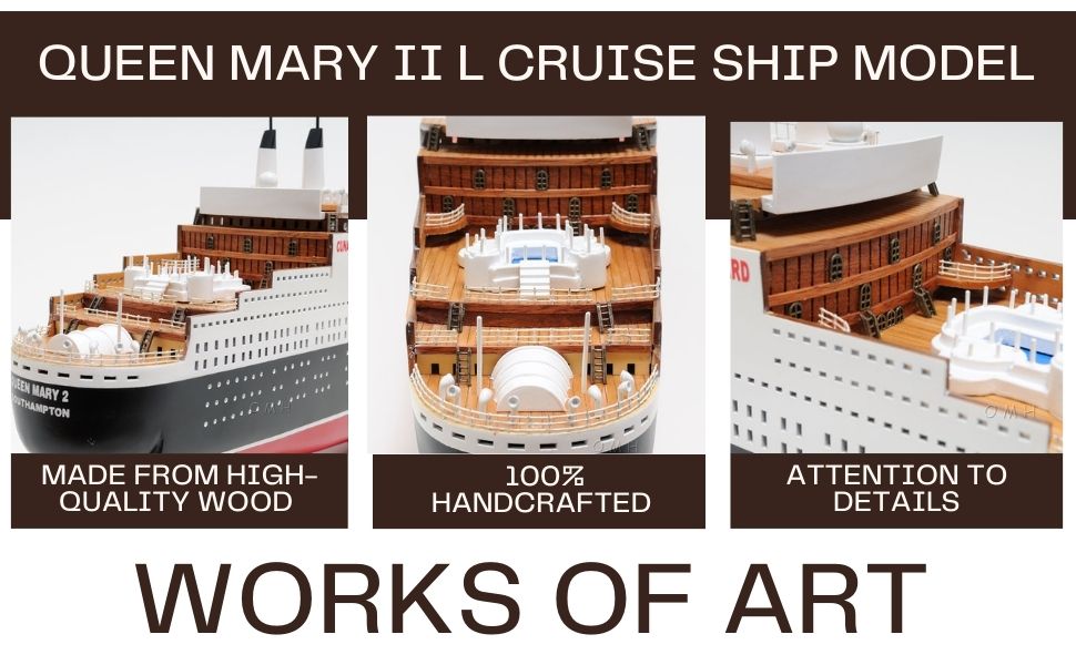 Blogs | C028 - Exploring the Grandeur of Queen Mary II Model Ship