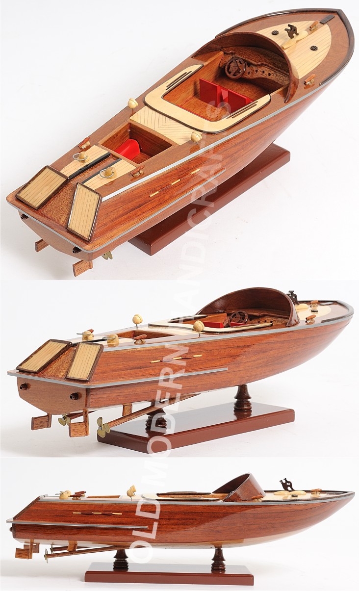 B019 Runabout Sm Speedboat Model