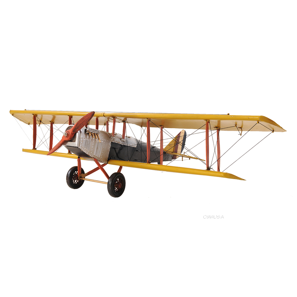 AJ014 Yellow Curtis Jenny Plane 1:18